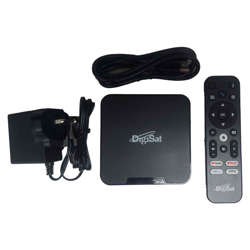 最划算DigiSat DS110 腾播盒子第六代 电视机顶盒4+64GB 最新版 | 全球适用 包括 中国大陆 - DS100 | ibizgift 生活百货